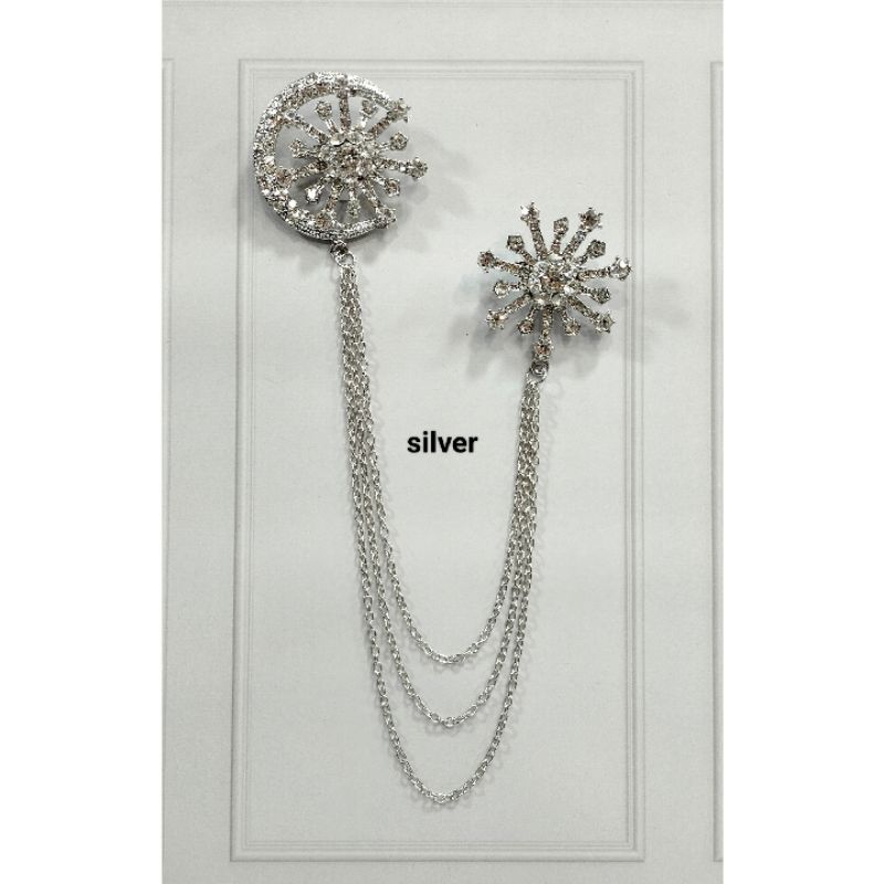 Jual Bros rantai kebaya / bros kebaya janggan / bros jas pin Clips ...