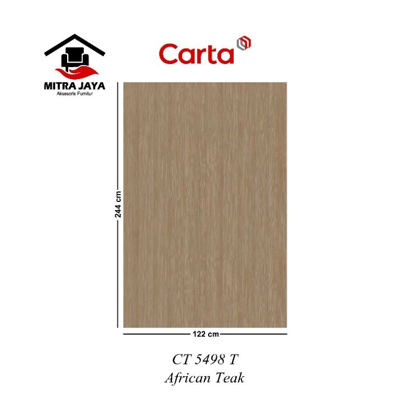 Jual HPL Carta CT 5498 T Carta HPL African Teak CT5498T CARTA Hpl ...