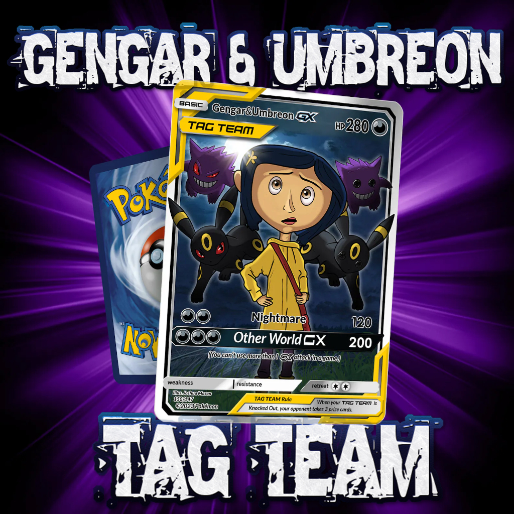 Jual KARTU POKEMON TCG HOLOGRAM SPECIAL TAG TEAM - GENGAR UMBREON ...