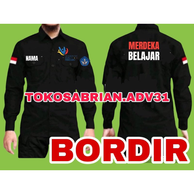 Jual KEMEJA MERDEKA BELAJAR KEMEJA GURU PENGGERAK SERAGAM GURU BAJU ...