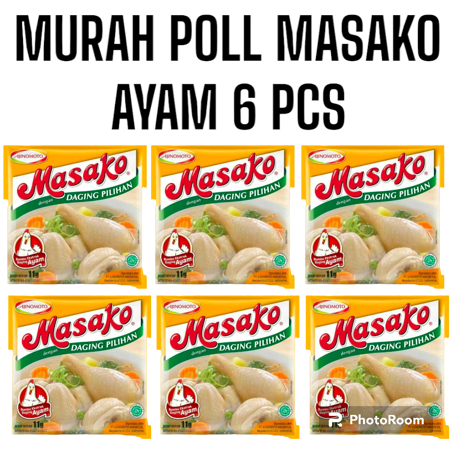 Jual Masako Daging Pilihan Ayam 6 Pcs Masako renceng 500 an 8.5 gr BISA ...