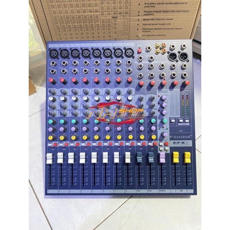 Jual Mixer Soundcraft EFX 8 ( 8 Channel )GRADE A ADA LABEL SERTIFIKAT ...
