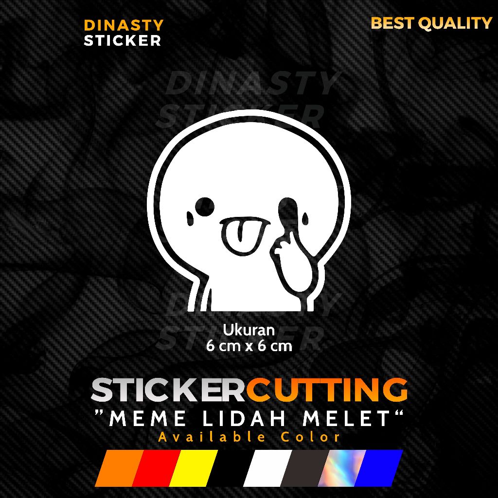 Jual STICKER STIKER CUTTING MEME LIDAH MELET VIRAL | Shopee Indonesia