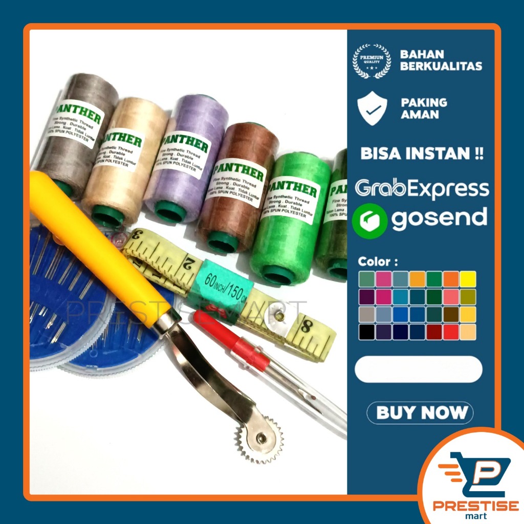 Jual Set A Alat Jahit Lengkap Benang Jarum Pendedel Meteran Rader ...