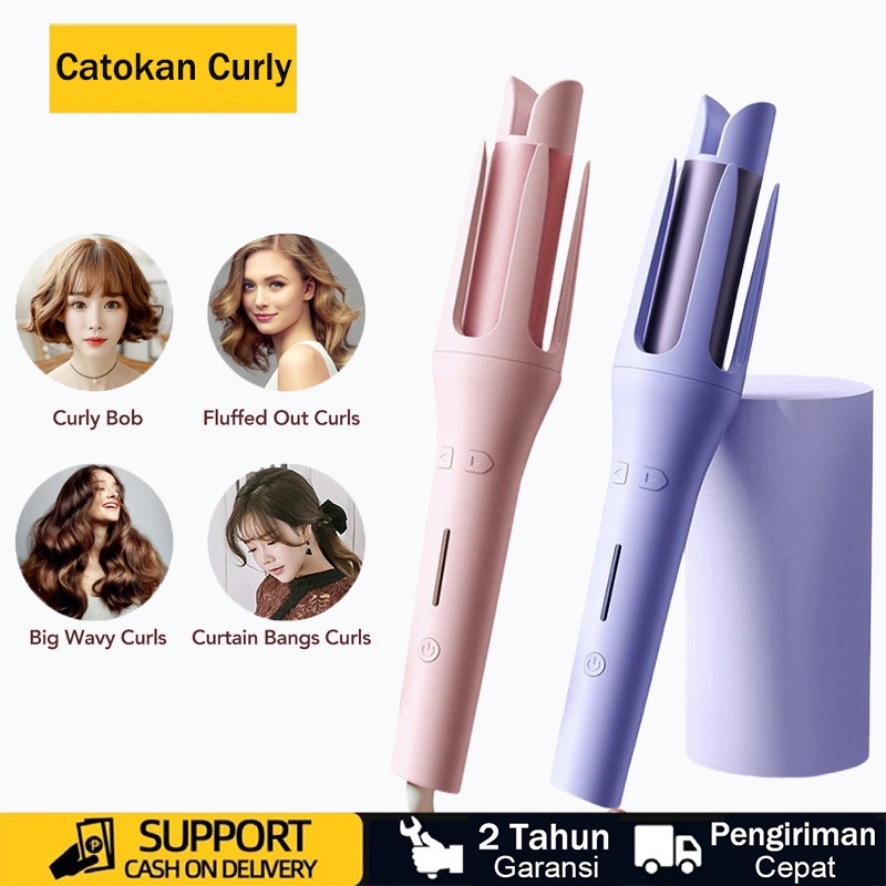 Jual Catokan Curly Otomatis 32mm Catokan Keriting Keramik Hair Curly New Desain Elegant | Shopee ...