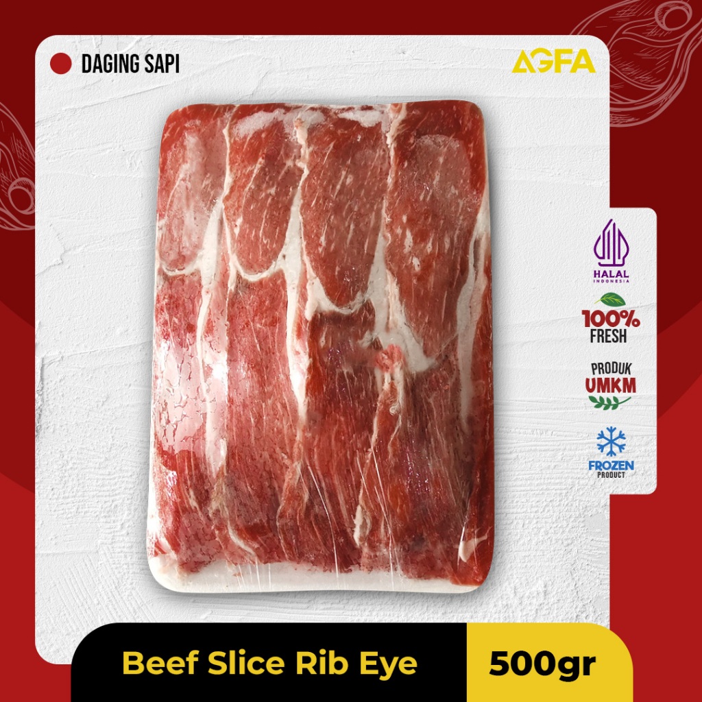 Jual Beef Slice Rib Eye 500 gram/ Daging Rib Eye / Daging Slice Iga ...