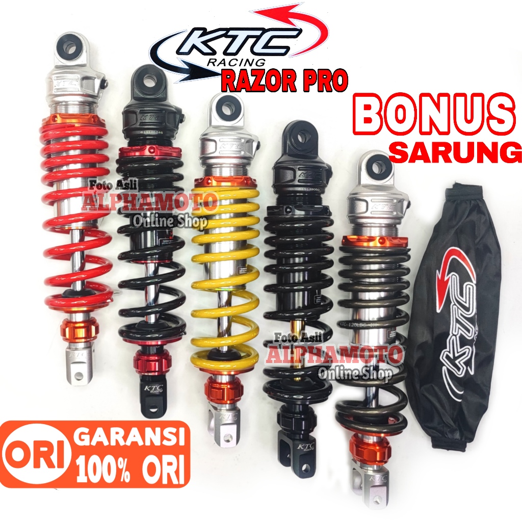Jual shock ktc racing razor pro vario 110 125 150 scoopy esp beat pop ...