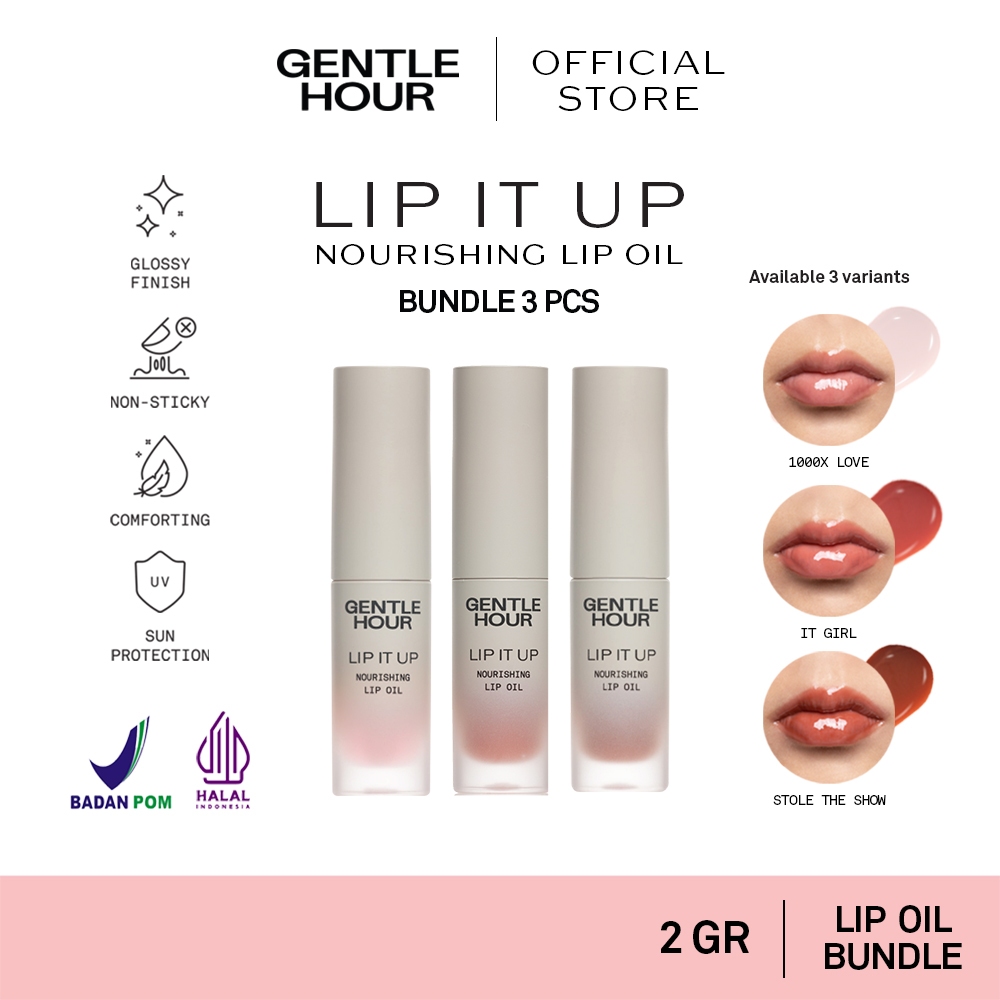 Jual Gentle Hour x Christie LIP IT UP Nourishing Lip Oil Bundle ...