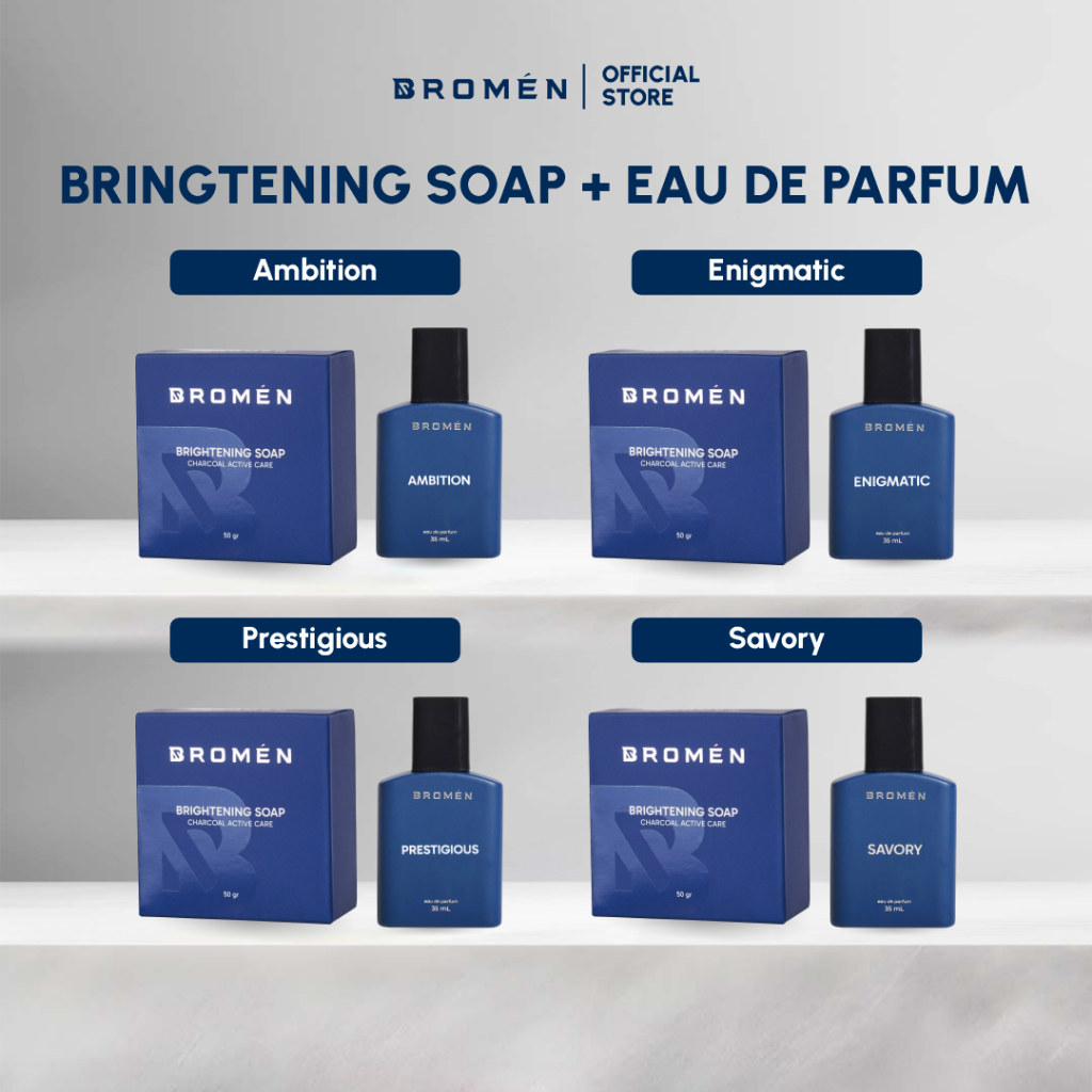 Jual BROMEN - Brightening Soap dan Eau De Parfum (Paket Sabun Cuci Muka ...