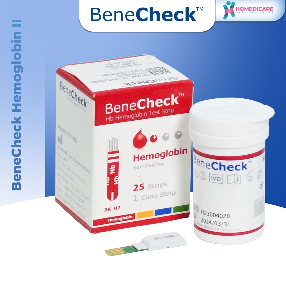 Jual BENECHECK HB HEMOGLOBIN TEST STRIP | Shopee Indonesia