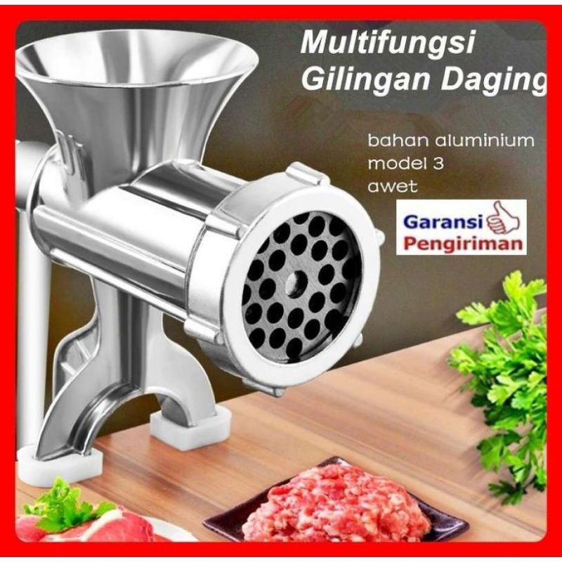Jual Alat Penggiling Daging Manual 10 inch meat mincer / meat grinder ...