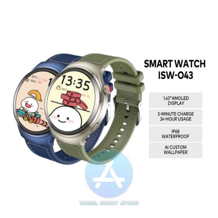 Jual itel Smart Watch Smartwatch 043 ISW-O43 Max smart watch 1.43 inch ...