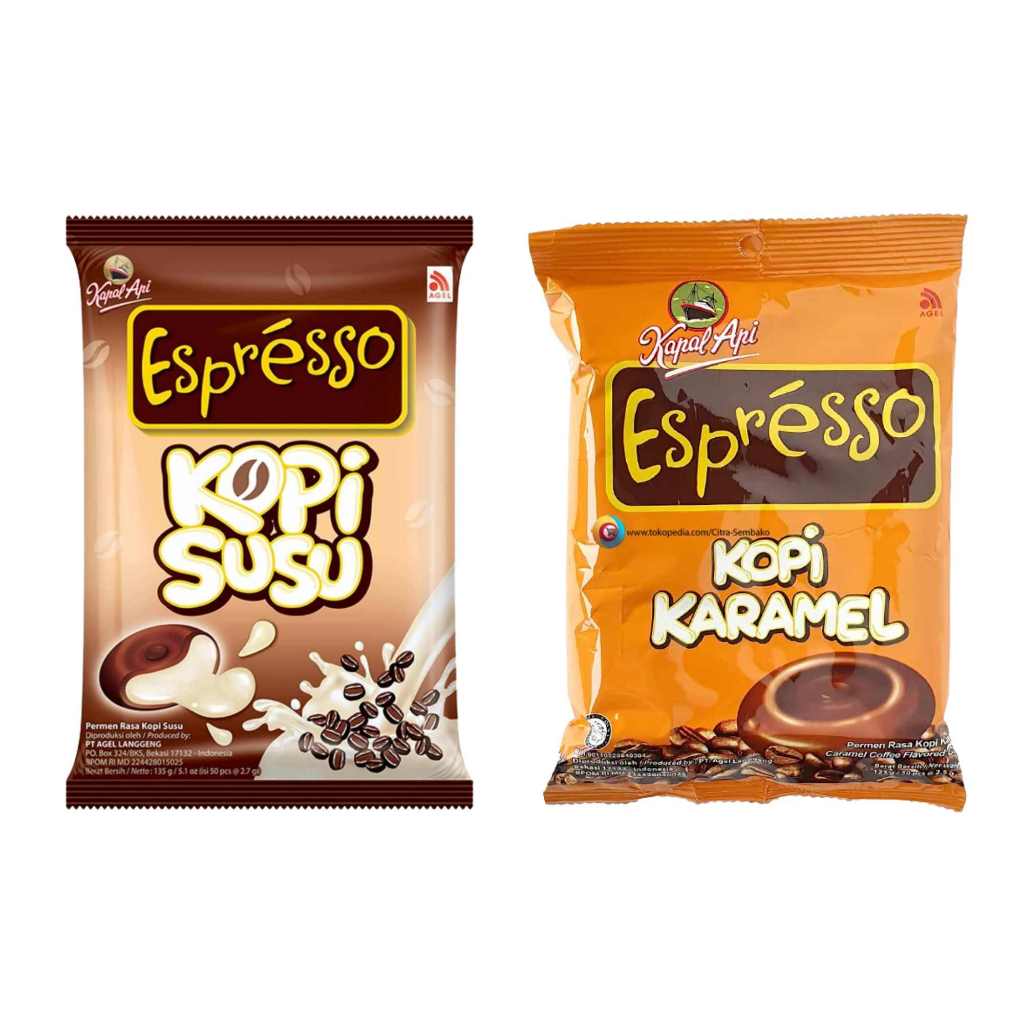 Jual Permen Kapal Api Espresso 153gr isi 50pcs/pack Milk Coffee Caramel ...