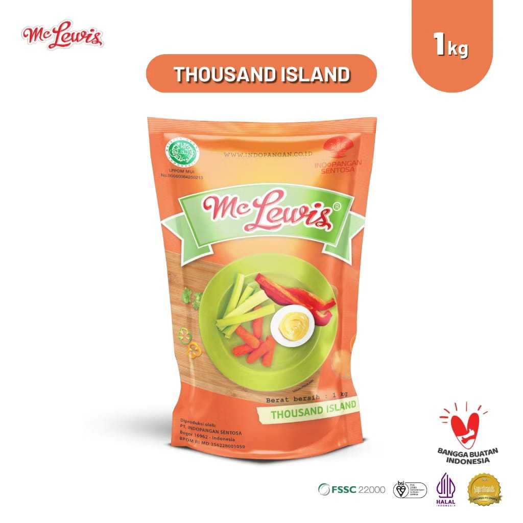 Jual mc lewis thousand island 1kg / thousad island mayonaise | Shopee Indonesia