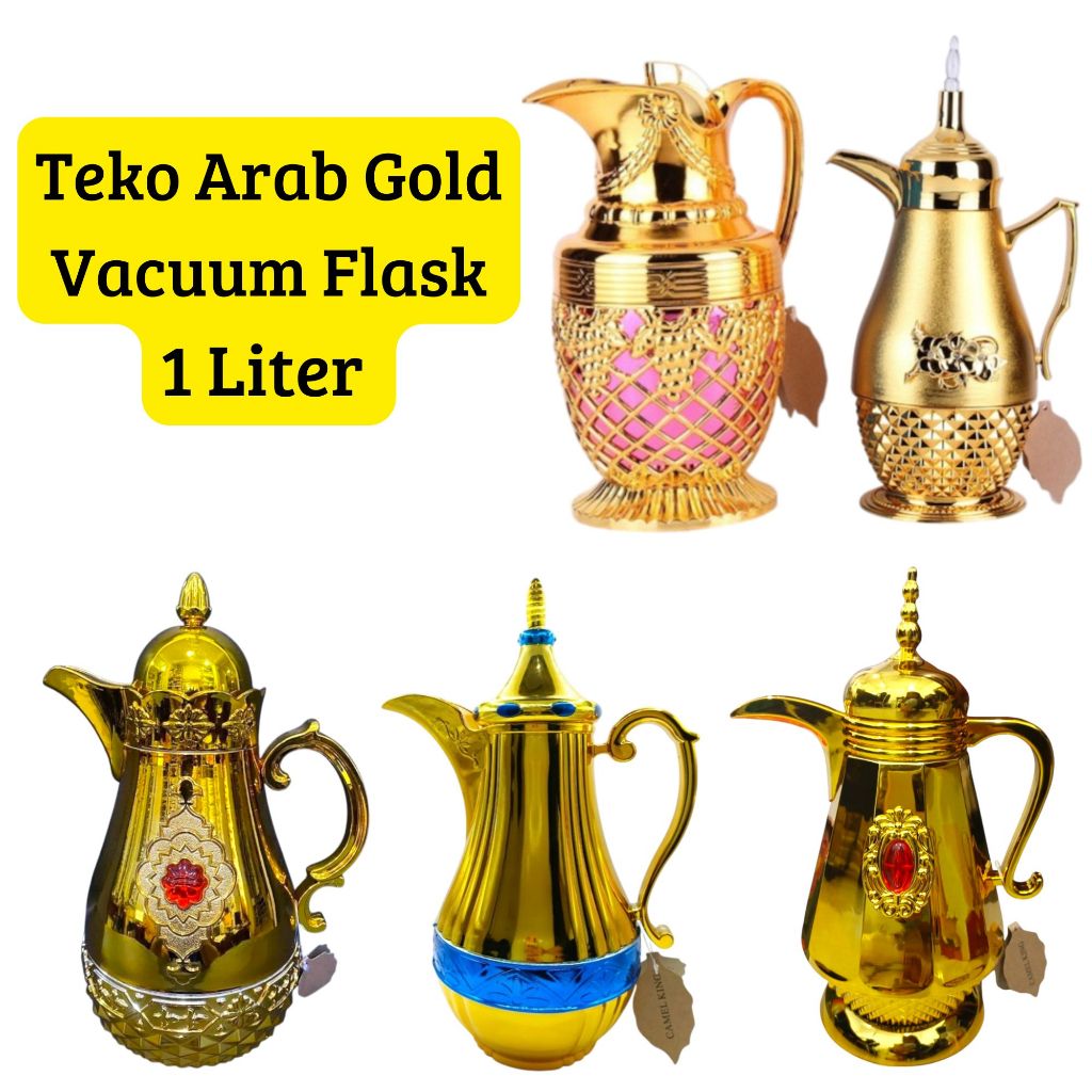 Jual Teko Arab 1 Liter Zam Zam Vacuum Flask/Termos Air Zamzam Oleh oleh ...