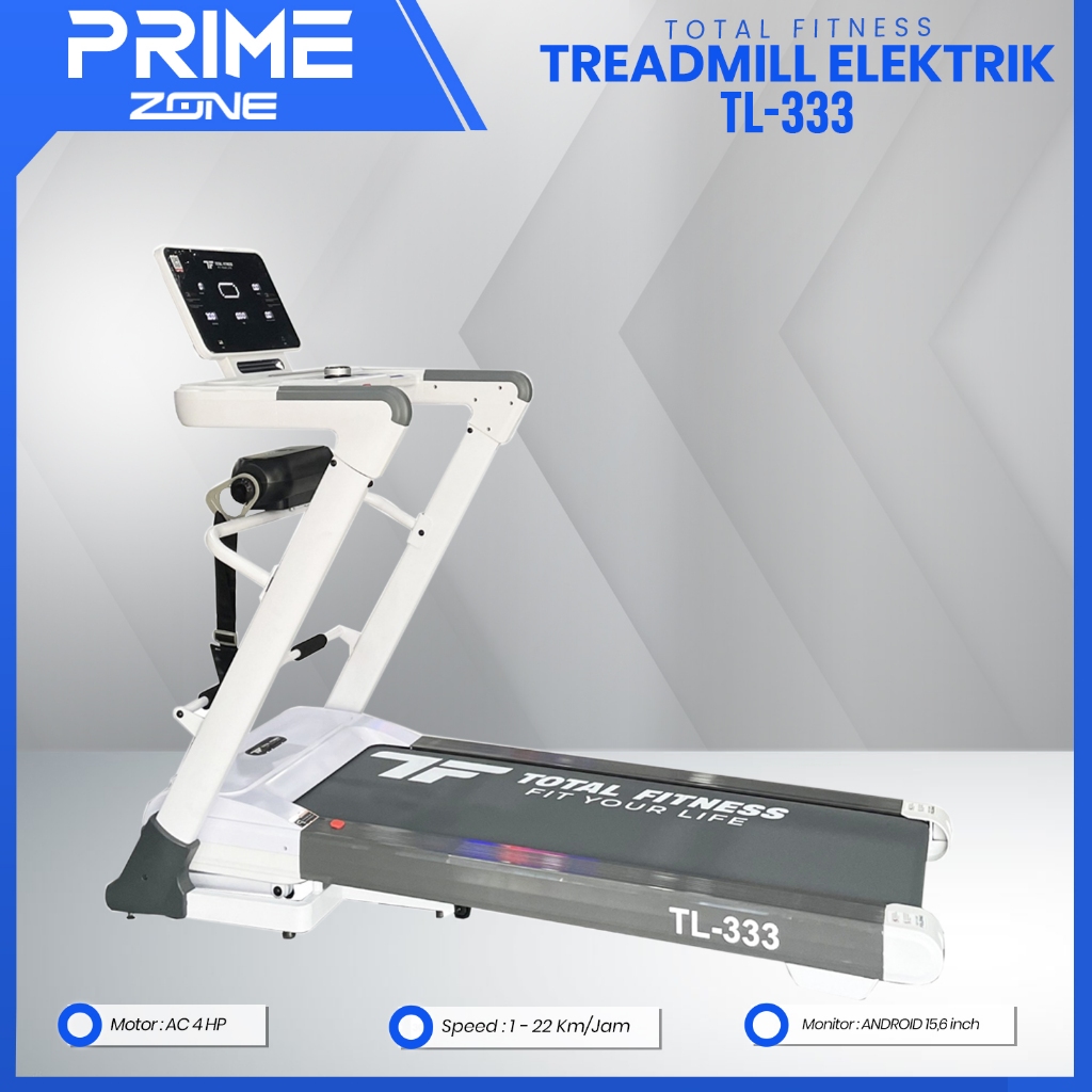 Jual Treadmill Elektrik TL-333 Treadmill Automatic Incline Original Total Health Gym | Shopee ...