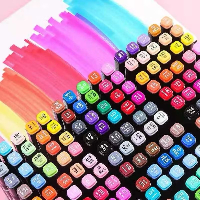 Jual Toptech - Spidol Warna Warni 1 Set Sketch Marker 2 Tip Touch ...