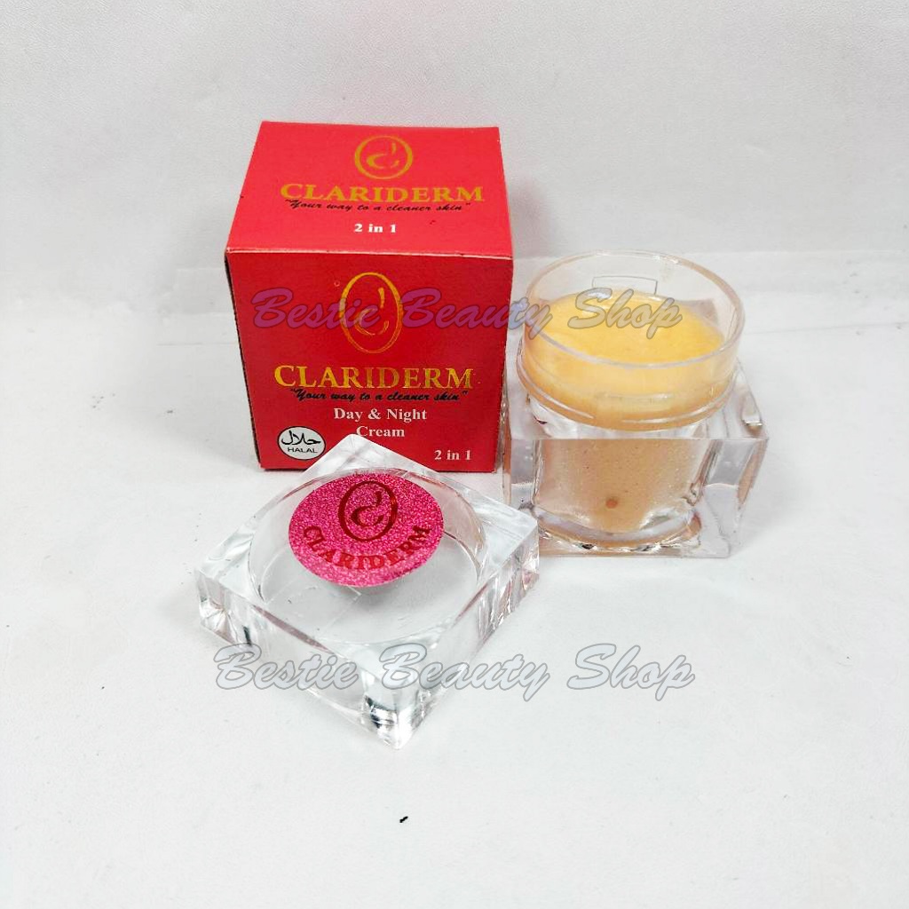 Jual Cream Wajah Clariderm Super Pot Kaca Perawatan Wajah 2 in 1 - Krim ...
