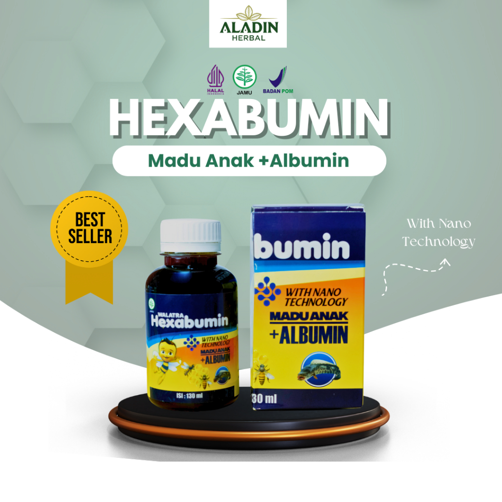 Jual Aladin Herbal - Hexabumin Madu Vitamin Tulang Anak 1-12 Tahun ...