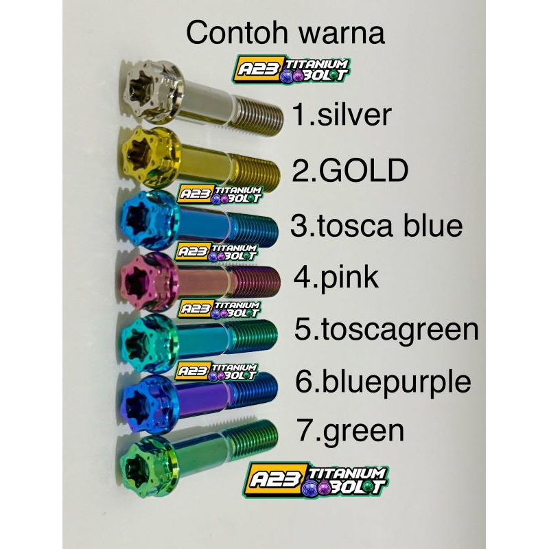 Jual baut titanium radiator Vario (12pcs) | Shopee Indonesia