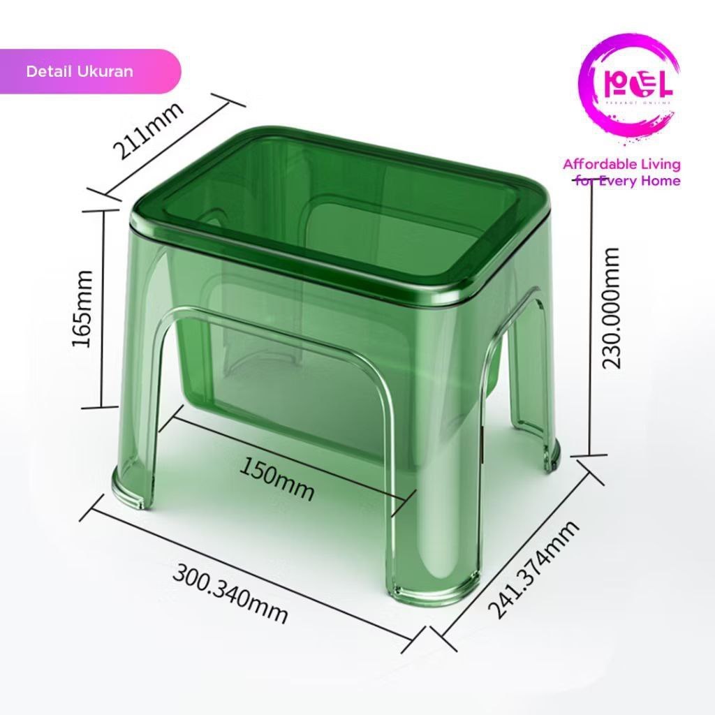 Jual Bangku Mini Transparan / Kursi Mini / Kursi Pendek / Kursi Kuci ...