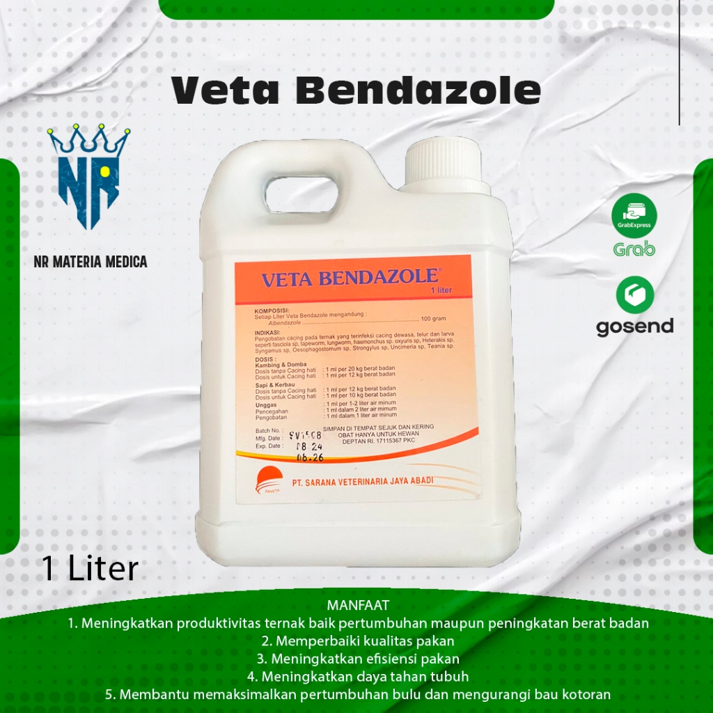 Jual Obat Cacing Sapi - Veta Bendazol 1 Liter - Obat Cacing Kambing ...