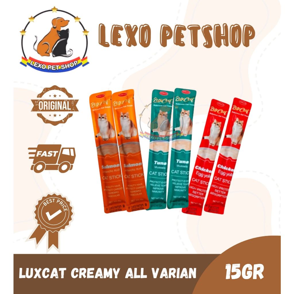 Jual Lux Cat Liquit Creamy Treats 15g SNACK KUCING LUXCAT CREAMY ALL ...