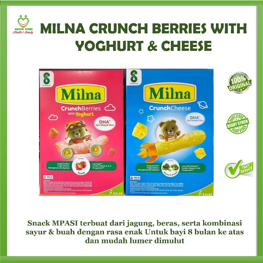 Jual MILNA CRUNCH Cemilan Anak Bayi Snack Camilan Baby 8 Bulan Keatas ...