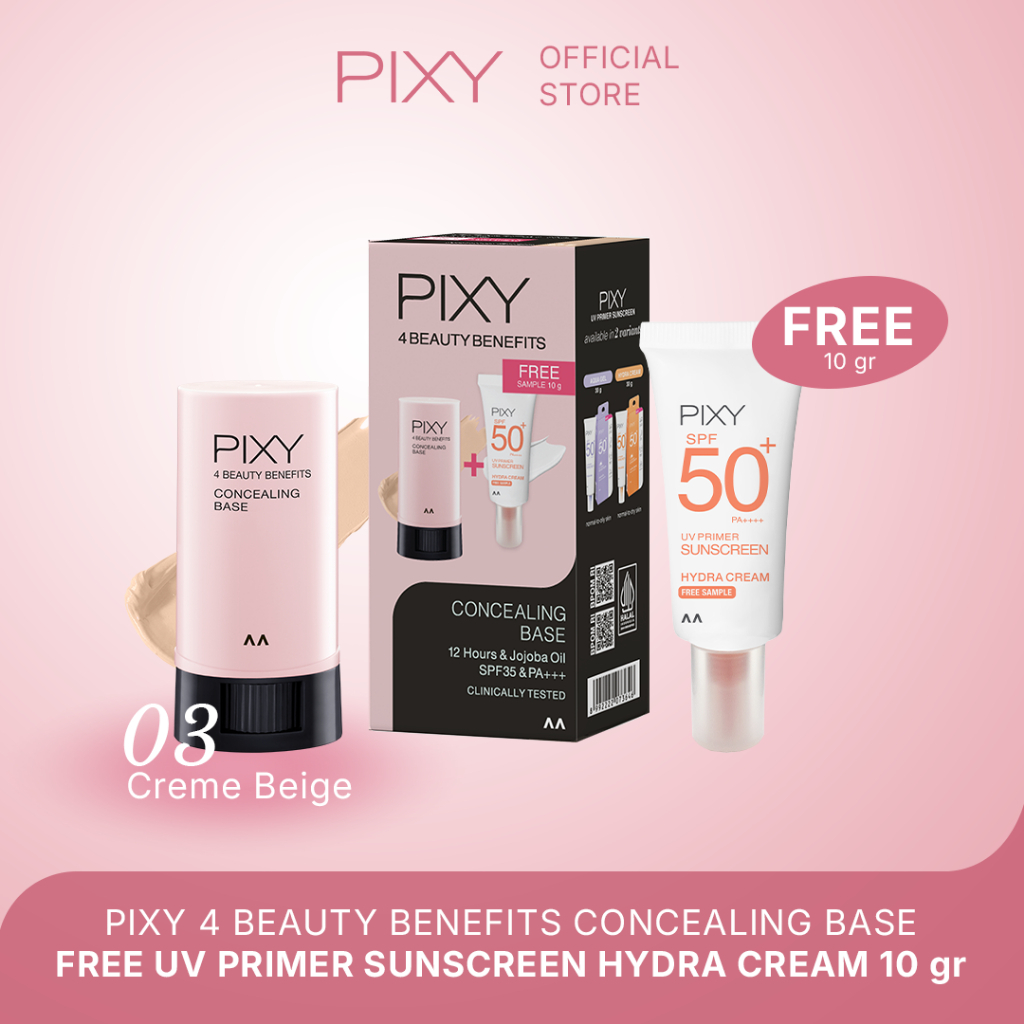 Jual PIXY Concealing Base free Sunscreen Hydra Cream. | Shopee Indonesia