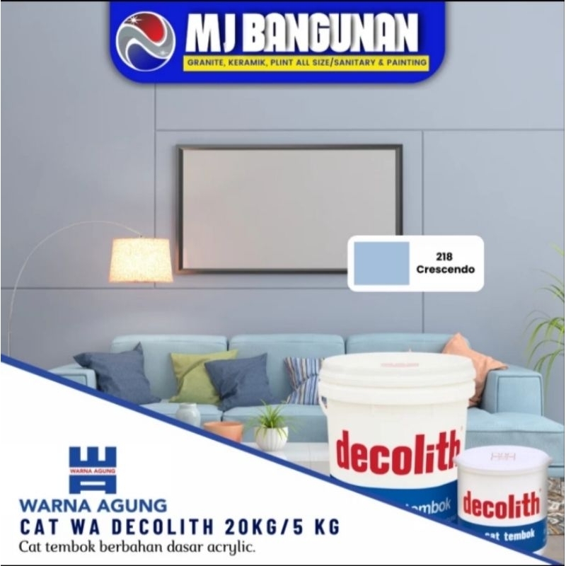 Jual Decolith cat dinding dan plafon tembok dalam rumah ukuran 25kg ...