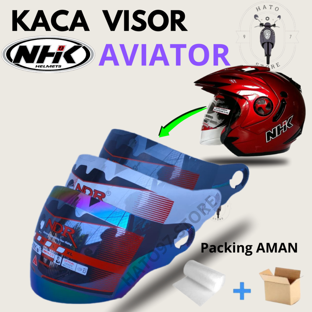Jual Kaca Helm NHK AVIATOR Visor Helmet NHK AVIATOR Anti Silau NDR ...