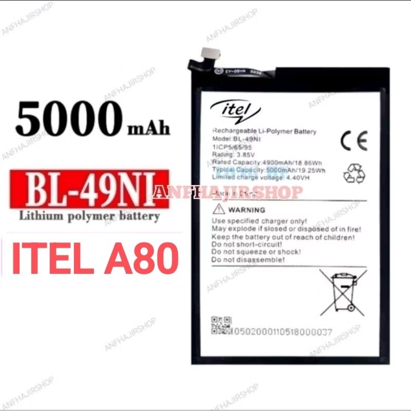 Jual BATRE BATERAI ITEL A80 BL-49NI BATRAI BATTERY iTEL A 80 BL49NI BL 49NI BL 49 NI ORIGINAL ...