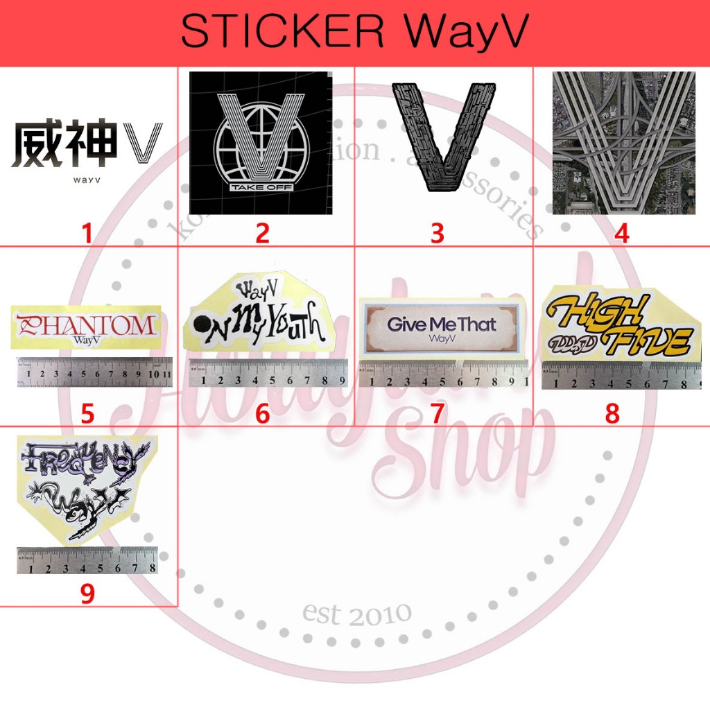 Jual Sticker WayV Logo part 1 (5pcs Sticker) Unofficial | Shopee Indonesia