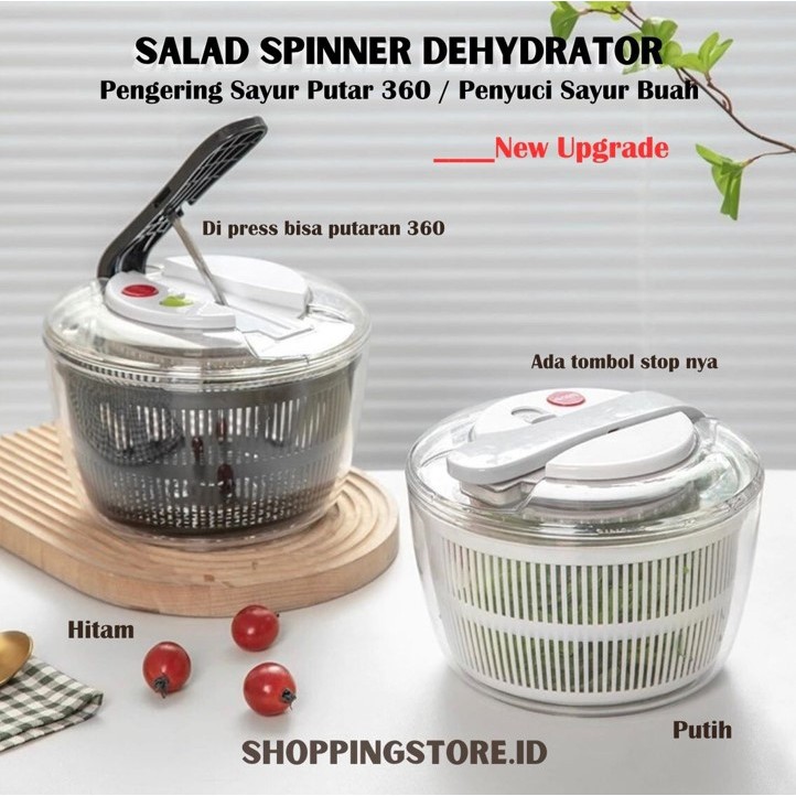 Jual Salad Spinner Pengering Sayuran Putar Pencet Wadah Buah Sayur ...