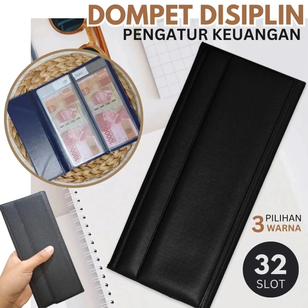 Jual Dompet Disiplin Keuangan Polos Mini/Dompet Organizer Bulanan ...