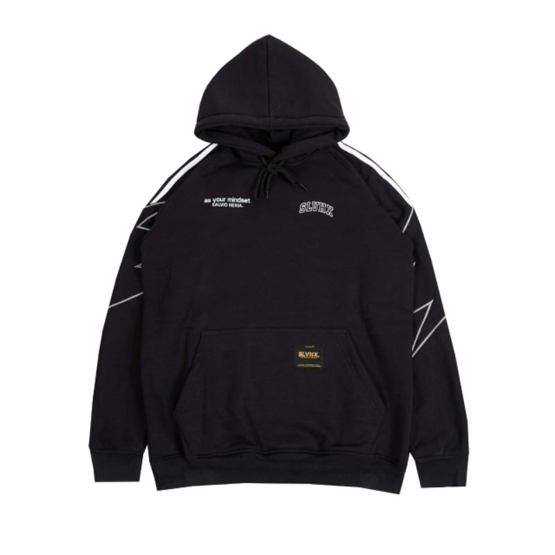 Jual Salvio Hexia Hoodie Flash Half Stripes Black | Shopee Indonesia