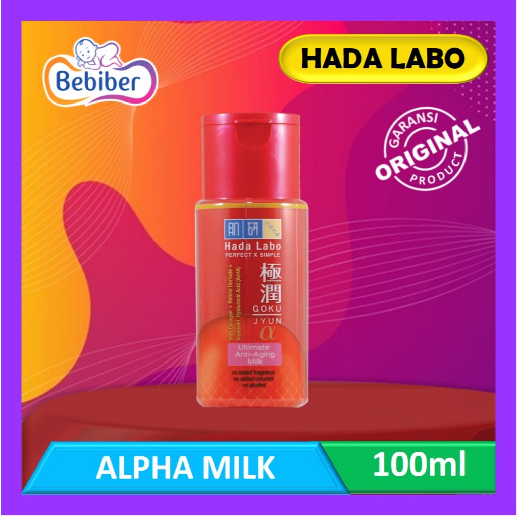 Jual Hada Labo Gokujyun Alpha Milk 100ml - Hadalabo Gokujun Alpa Alfa ...