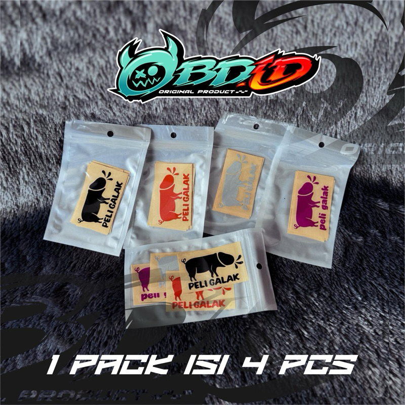 Jual STIKER PELI GALAK (posfor menyala)- 1 pack isi 4 pcs | Shopee ...