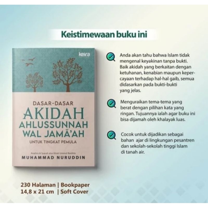 Jual BUKU DASAR DASAR AKIDAH AHLUSSUNAH WAL JAMAAH MUHAMMAD NURUDDIN ...