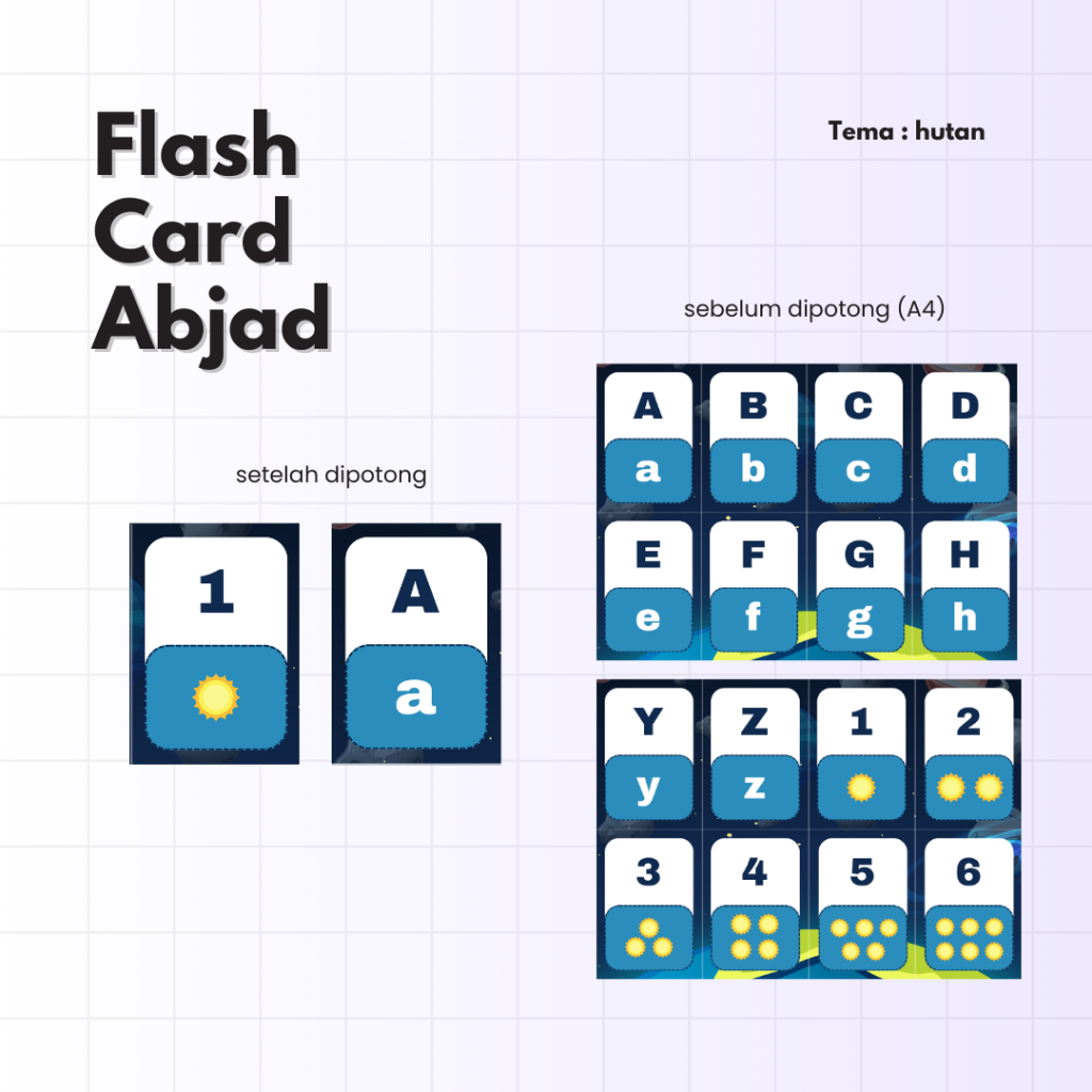 Jual Flashcard Abjad dan Angka | Shopee Indonesia