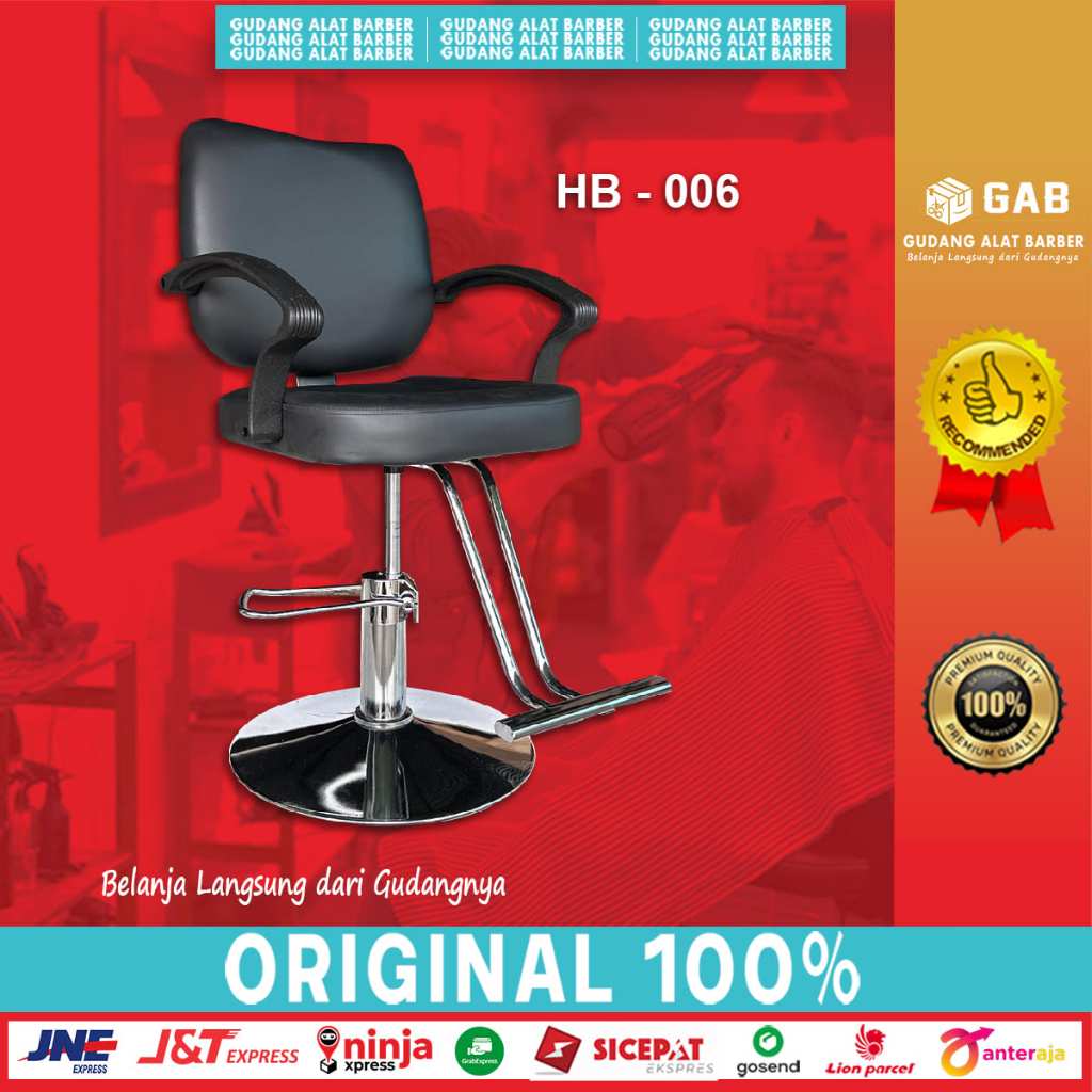 Jual Kursi Barber HB - 006 Kursi Salon Barber Chair Barbershop Chair ...