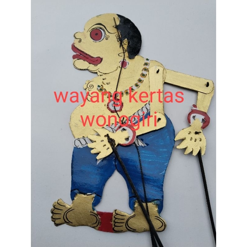 Jual wayang kertas Bagong kolor BIRU | Shopee Indonesia