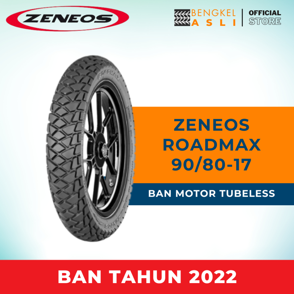 Jual Ban Motor ZENEOS ROADMAX Ring 17 90/80-17 Tubeless (TL) | Shopee Indonesia