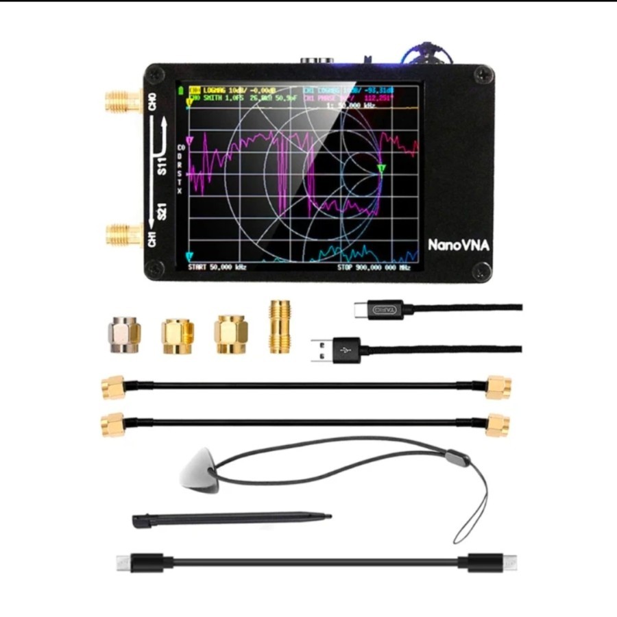 Jual TOP QUALITY Vector Network Analyzer NanoVNA v2 HDMB 50KHz 3GHz Nano VNA 2 | Shopee Indonesia