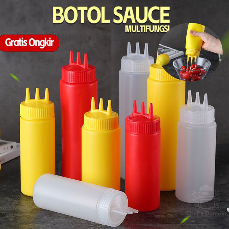Jual 【Littlepolkadot】Botol Saus Dispenser Saos Kecap Mayones Cuka ...
