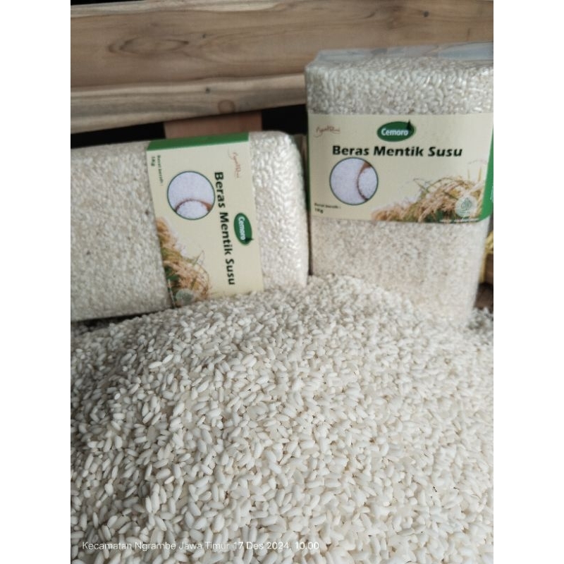 Jual BERAS MENTIK SUSU ASLI NGAWI "CEMORO" - Vacum 1kg | Shopee Indonesia