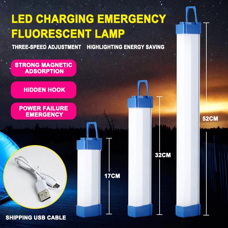 Jual LAMPU LED DARURAT PANJANG USB CHARGING / NEON T7 USB BOLAM LET PORTABLE EMERGENCY MATI ...
