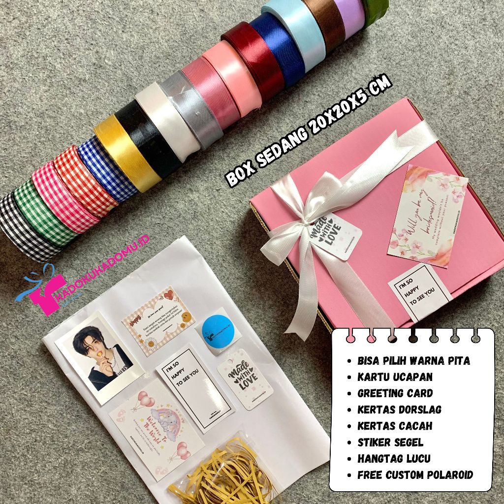 Jual Premium - Box Hampers Thank You Gift Box Kotak Kado Ulang Tahun ...