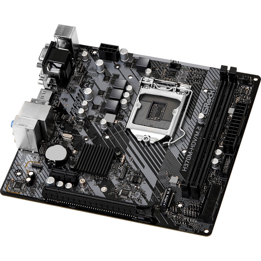 Jual Asrock Motherboard H370M HDV/M.2 Intel LGA 1151 Support Gen 9th ...