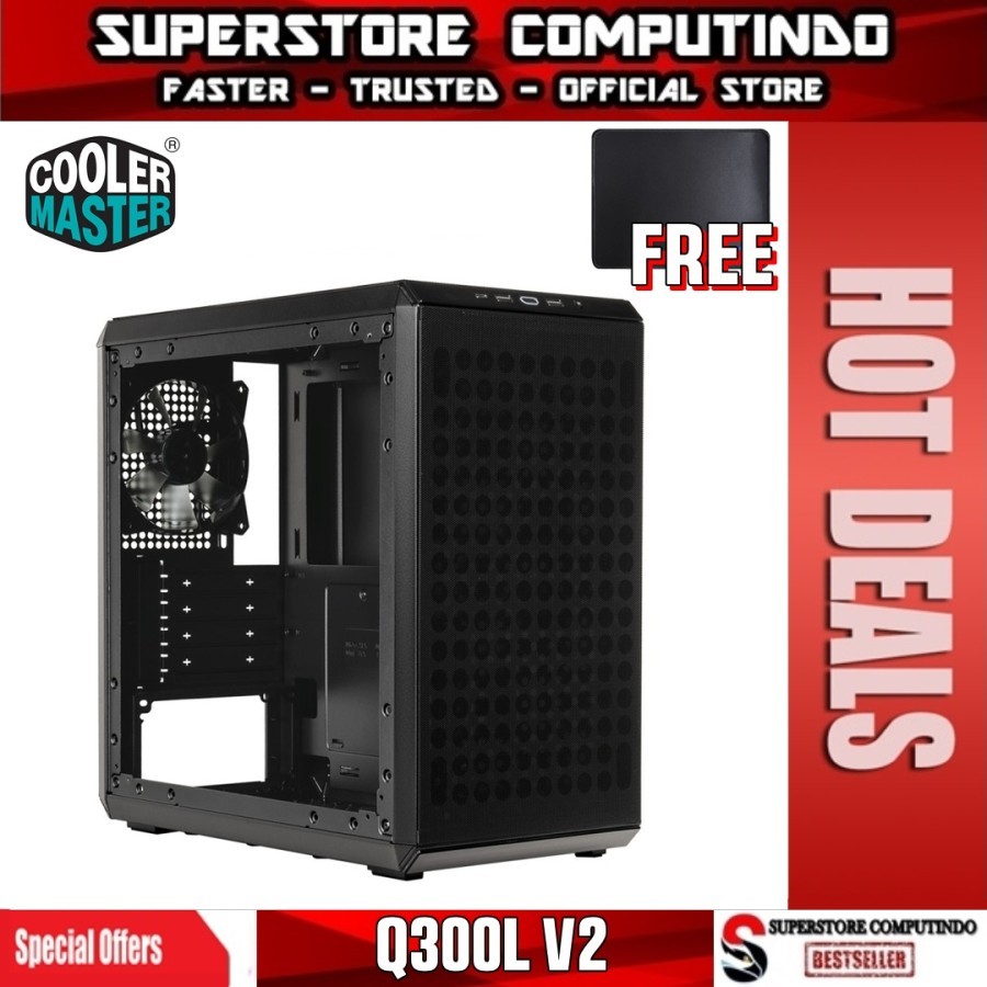 Jual Casing Cooler Master Q300L V2 Mini Tower PC Case | Shopee Indonesia